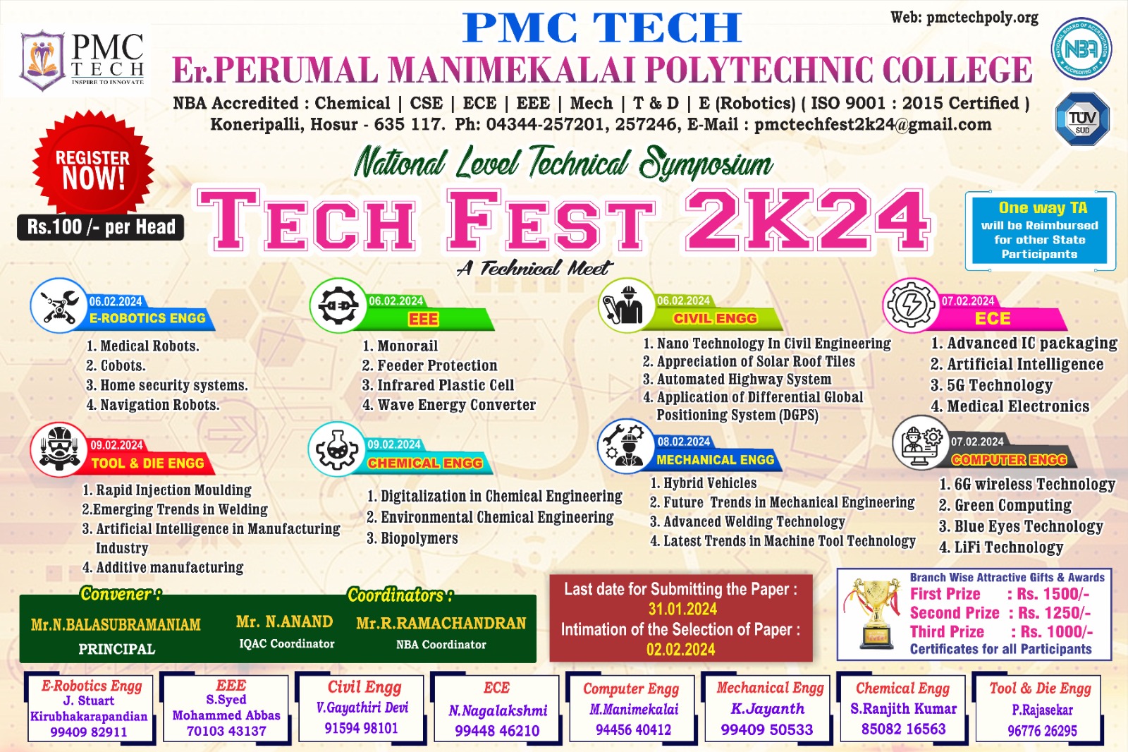 National level technical symposium | Pmctech National level technical symposium | Pmctech