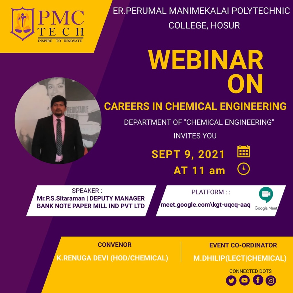Online Technical Webinar on Careers in Chemical Engineering | Pmctech
